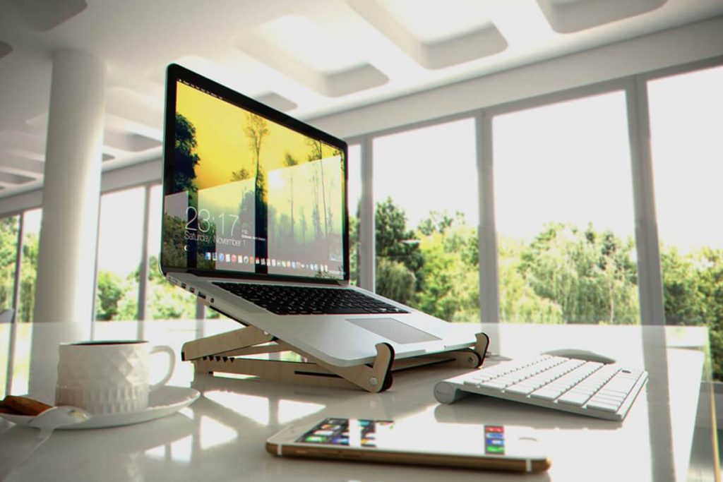 Adjustable Wooden Laptop Stand - Supawell